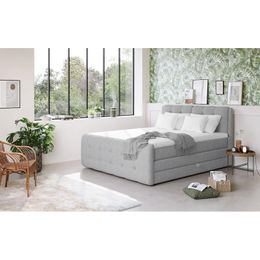 COTTA Boxspringbett &raquo;Fort mit Bettkasten, inkl. Topper&laquo; erh&auml;ltlich in verschiedenen Breiten (160cm, 180cm & 200cm) grau 100% POLYESTER (PES) Struktur 