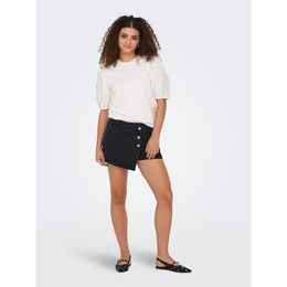 Only Damen Only Jeansshorts &raquo;ONLLESLY REG LB DNM SKORT BJ NOOS&laquo; Baumwolle, Regular Waist, Hosenrock schwarz M (38), N-Gr