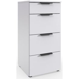 wimex Schubkastenkommode &raquo;Level by fresh to go&laquo; 4 Schubladen mit soft-close Funktion, 41cm breit, 84cm hoch wei&szlig; Holzwerkstoff B/H/T: 41cm x 84cm x 41cm, 4 