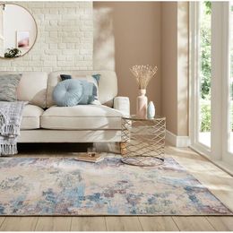 FLAIR RUGS Teppich &raquo;Reid Abstract&laquo; rechteckig 4 mm H&ouml;he Waschbarer Teppich bunt Kunstfaser B : 200cm 1 Stk., 4mm, L: 290cm