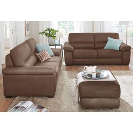 Calia italia Polstergarnitur &raquo;Gaia, hochwertige Garnitur aus 2-Sitzer & 3-Sitzer im edlen Design&laquo; Set, 2 Stk. tlg. aus pflegeleichtem Luxus-Microfaser