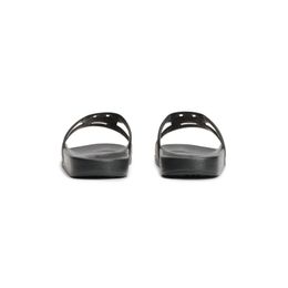 Tommy Hilfiger Damen Pantolette "TH MONOGRAM POOL SLIDE", Gr. 38schwarz, Lederimitat, Schuhe, Sommerschuh, Schl&uuml;pfschuh mit gro&szlig;em TH in der Bandage