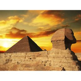 papermoon Fototapete &raquo;Pyramidensphinx&laquo; bunt Vlies B/L: 3m x 2,23m, Bahnen: 6 Stk.