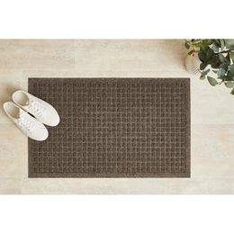 ANDIAMO Fu&szlig;matte &raquo;Kenora&laquo; rechteckig 8,5 mm H&ouml;he Schmutzfangmatte, robust, waschbar, T&uuml;rmatte, rutschhemmend Obermaterial: 100% Polyester B : 46cm 1 Stk., 