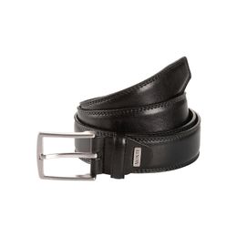 MONTI Herren MONTI Synthetikg&uuml;rtel &raquo;WIEN&laquo; 3,5 cm breit, Klassisch-Business, k&uuml;rzbar, bis Gr. 150 cm schwarz 120