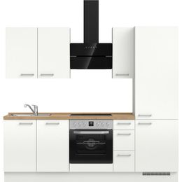Nobilia K&uuml;chenzeile &raquo;"Laser II", NEU: individuell anpassbar mit gratis Profi-Beratung&laquo; vormontiert, 240 cm breit, optional mit verschiedenen E‐Ger&auml;te-