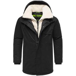 STONE HARBOUR Herren Kurzmantel "Navroos XX", schwarz, Gr. S, Obermaterial: 45% Polyester, 45% Baumwolle, 10% Nylon. Futter: 100% Polyester.