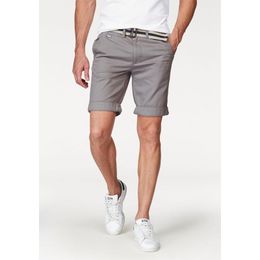 Bruno Banani Herren Chinoshorts &raquo;inkl. G&uuml;rtel &ndash; moderner Sommer‐Essential&laquo; Dein perfekter Look: clean, maskulin, vielseitig grau 38, N-Gr