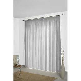 WIRTH Vorhang &raquo;Neveres&laquo; 1 Stk. tlg. grau Jacquard, Baumwolle 145cm, 135cm