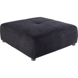 Jockenh&ouml;fer Hocker &raquo;Gulliver, B: 130 cm&laquo; mit Federkernpolsterung f&uuml;r kuscheligen, angenehmen Sitzkomfort blau Microflausch (92% Polyester, 8% Nylon) B/H/T: 130cm 