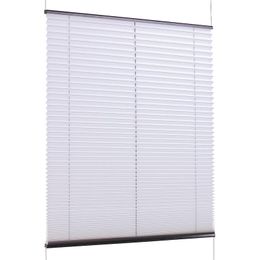 K-home Plissee &raquo;Klemmfix FLORIDA Stripe mit patentiertem Design&laquo; Lichtschutz ohne Bohren verspannt patentiertes Design Obermaterial: 100% Polyester 