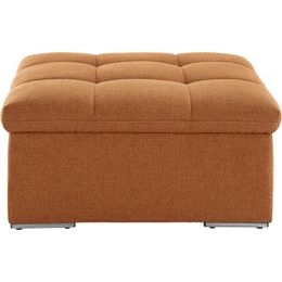 DOMO collection Sitzhocker &raquo;Lagoa moderne Steppung im Sitz, elegant und zeitlos, B/T 87/87cm&laquo; in gro&szlig;er Farbauswahl gold B/H/T: 87cm x 40cm x 87cm, 