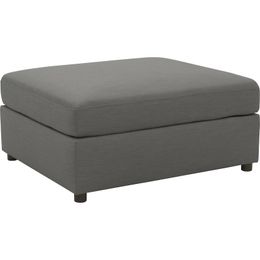 DOMO collection Polsterhocker &raquo;Solskin, individuell erweiterbar&laquo; Outdoor, gro&szlig;er Polsterhocker, B/T/H 96/78/45 cm grau 100% solution dyed Acryl B/H/T: