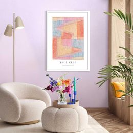 Reinders Bild mit Rahmen &raquo;Paul Klee Triangles&laquo; orange Holzwerkstoff B/H/T: 50cm x 70cm x 2,2cm