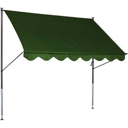 Angerer Klemmmarkise gr&uuml;n Polyethylen 150cm, 150cm