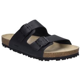 Josef Seibel Herren Pantolette &raquo;Josef 01&laquo; , Sommerschuh, Schlappen, Sandale mit softem Fu&szlig;bett schwarz 44
