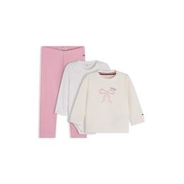 Tommy Hilfiger Baby Neugeborenen-Geschenkset Set, 3 Shirt, Body & Jerseyhose f&uuml;r Babys rosa 56