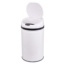 ECHTWERK M&uuml;lleimer &raquo;INOX WHITE&laquo; 1 Beh&auml;lter Infrarot-Sensor, Korpus aus Edelstahl, Fassungsverm&ouml;gen 42 Liter wei&szlig; Edelstahl B/H/T: 76,5cm, 42 l