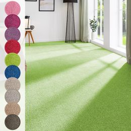 ANDIAMO Teppichboden &raquo;Ines, Kr&auml;uselvelours, Gesamth&ouml;he 8,5 mm, Luxusklasse LC2&laquo; rechteckig Uni Farben, Breite 400 cm, strapazierf&auml;hig & pflegeleicht gr&uuml;n 