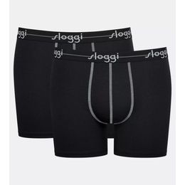 Sloggi Herren Boxershorts "men Start", Gr. 5, schwarz, Single Jersey, Obermaterial: 96% Baumwolle, 4% Elasthan, Unterhosen, ohne Eingriff, extra