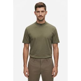 BOSS Green Herren BOSS Green T-Shirt &raquo;Tee Collar Relaxed Fit&laquo; Stretch Jersey Baumwolle, Logo Centered, Rundhals gr&uuml;n 4XL