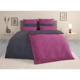 Tom Tailor HOME Bettw&auml;sche &raquo;Henry&laquo; 3 Bettw&auml;sche aus Baumwolle, mit GRATIS-Zugabe: Sporthandtuch grau Renforc&eacute;, Obermaterial: 100% Baumwolle B/L: 155cm