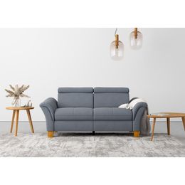 OTTO home 2,5-Sitzer &raquo;Lindgren&laquo; wahlweise mit TV-Funktion, links oder beidseitig, Kopfteilverstellung blau 100% Polyester B/H/T: 185cm x 84cm x 93cm, 