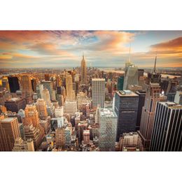 papermoon Fototapete &raquo;Manhattan Midtown&laquo; glatt bunt Vlies B/L: 3m x 2,23m, Bahnen: 6 Stk.