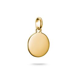 Thomas Sabo Damen Thomas Sabo Charm-Einh&auml;nger &raquo;Charm Coin - Connect&laquo; gold Einheitsgr&ouml;&szlig;e