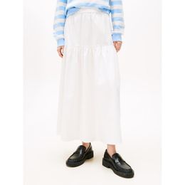 Tommy Jeans Damen Maxirock &raquo;TJW POPLIN TIERED MAXI SKIRT&laquo; beige M (38)