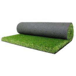 PRIMAflor-Ideen in Textil Kunstrasen &raquo;MEGAN, Gesamth&ouml;he 40 mm, Made in Netherlands&laquo; rechteckig nat&uuml;rliche Optik, mit Drainagefunktion, ideal f&uuml;r 
