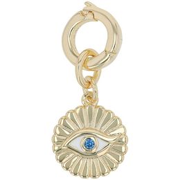 Amor Damen Charm-Einh&auml;nger &raquo;Magisches Auge&laquo; mit Zirkonia (synth.) gold Einheitsgr&ouml;&szlig;e