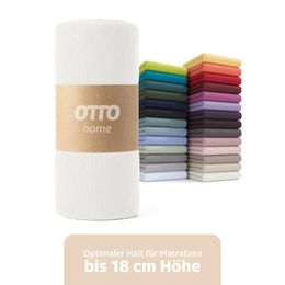 OTTO home Spannbettlaken &raquo;PHYSALIS in BASIC und PREMIUM Qualit&auml;t, 100% Baumwolle&laquo; f&uuml;r Matratzen bis 18 cm H&ouml;he, Bettlaken, Spannbetttuch, pflegeleicht