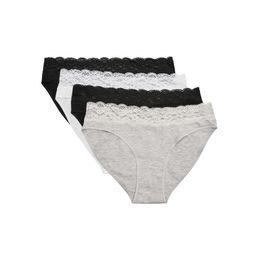 next Slip Damen Gr&ouml;&szlig;e 5XL grau / schwarz / wei&szlig;