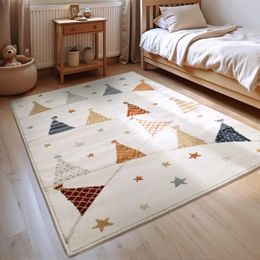 Hanse Home Kinderteppich &raquo;Kids Party&laquo; rechteckig 8 mm H&ouml;he Spielteppich, fest, Kinderzimmer, Kurzflor, Spielunterlage beige Polypropylen B : 120cm 1 