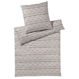 Elegante Bettw&auml;sche &raquo;Desire&laquo; 2 Stk. angenehmes Hautgef&uuml;hl beige Interlock-Jersey, Obermaterial: 100% Baumwolle B/L: 155cm x 220cm, 1 Stk., 1 Stk., Interlock-