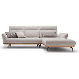 Creation BY ROLF BENZ Ecksofa &raquo;CR.460 Designsofa mit verstellbarer R&uuml;ckenlehne, hochwertig & bequem&laquo; Sockel in Eiche, Alugussf&uuml;&szlig;e in umbragrau, Breite