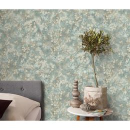 Erismann Vliestapete &raquo;Vliestapete PURITY&laquo; gepr&auml;gt Phthalate frei gr&uuml;n Vlies B/L: 0,53m x 10,05m, Rollen: 1