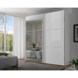 STAUD Schwebet&uuml;renschrank &raquo;Includo Glas, Made in Germany&laquo; wei&szlig; Holzwerkstoff wei&szlig;, B/H/T: 225cm x 222cm x 68cm, T&uuml;ren: 2 Stk. Comfort