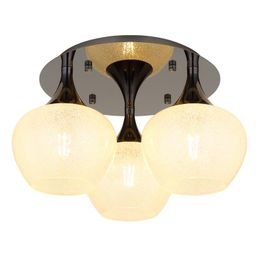 Globo LIGHTING Deckenleuchte &raquo;MAXY&laquo; E27 1 Stk. Deckenlampe/Glas klar/Acrylkristalle/Wohnzimmer/Esszimmer/elegant beige 1 Stk.