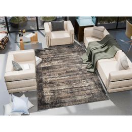 OCI DIE TEPPICHMARKE Teppich &raquo;MINANO EARTH&laquo; rechteckig 9 mm H&ouml;he Design Kurzflor Teppich, hochwertig braun Obermaterial: 100% Polyester B : 233cm 1 