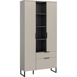 Home Affaire Mehrzweckschrank &raquo;ADIO, H&ouml;he 192 cm, 2 T&uuml;ren, 1 Schubkasten, 1 Klappe, mit Metall-Kufen&laquo; 1 Stk. tlg. Schrank, Wohnzimmerschrank, 