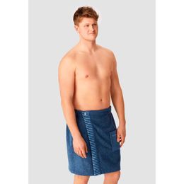 Schiesser Kilt &raquo;Rom aus weicher Baumwolle, saugstark und 3-fach weitenverstellbar&laquo; 1 Stk. MADE IN GREEN by OEKO-TEX blau Frottier L: 55cm