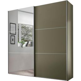 STAUD Schwebet&uuml;renschrank &raquo;Includo, Made in Germany&laquo; vier verschiedene Ausstattungsvarianten Holzwerkstoff salbei, B/H/T: 167cm x 222cm x 68cm, T&uuml;ren:
