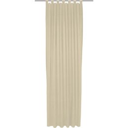 WIRTH Vorhang &raquo;Trondheim B&laquo; Schlaufen 1 Stk. tlg. nach Ma&szlig; beige Polyacryl 335cm, Schlaufen, 132cm