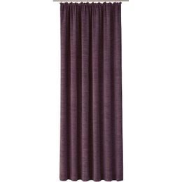 WIRTH Vorhang &raquo;Trondheim B&laquo; Kr&auml;uselband 1 Stk. tlg. nach Ma&szlig; lila Chenille, Polyacryl 245cm, Kr&auml;uselband, 132cm
