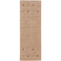 CarpetFine Wollteppich &raquo;Gabbeh Uni, auch als L&auml;ufer und Rund erh&auml;ltlich&laquo; rechteckig 15 mm H&ouml;he reine Wolle, handgewebt, Gabbeh Loom Tiermotiv, gro&szlig;e 