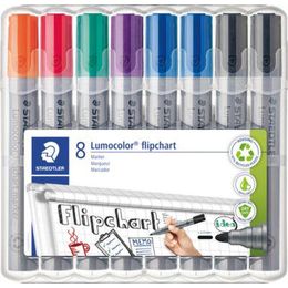 Staedtler Flipchartmarker Lumocolor 356, farbsortiert, 8er-Set