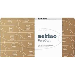 satino Kosmetikt&uuml;cher PureSoft, 2-lagig, mit Pr&auml;gung, L 208 x B 203 mm, 100 % Recycling-Karton, soft beige, 100 St&uuml;ck