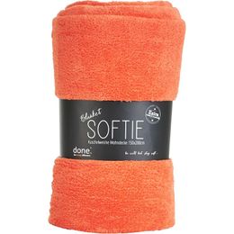 done. Wohndecke &raquo;Softie&laquo; Extra weiche Wohndecke aus softigem Teddy-Stoff, Kuscheldecke rot Polyester B/L: 150cm x 200cm